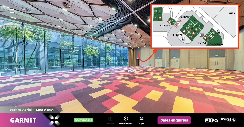 Virtual Tour For Singapore Expo Max Atria